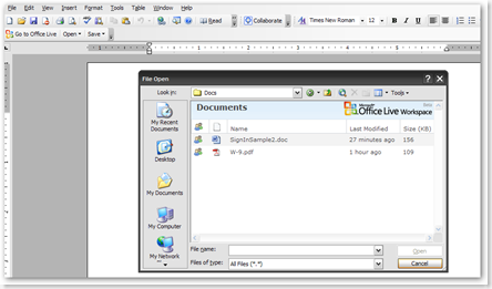 Microsoft Offers Free Web-Based Office Extension - Software as a ...